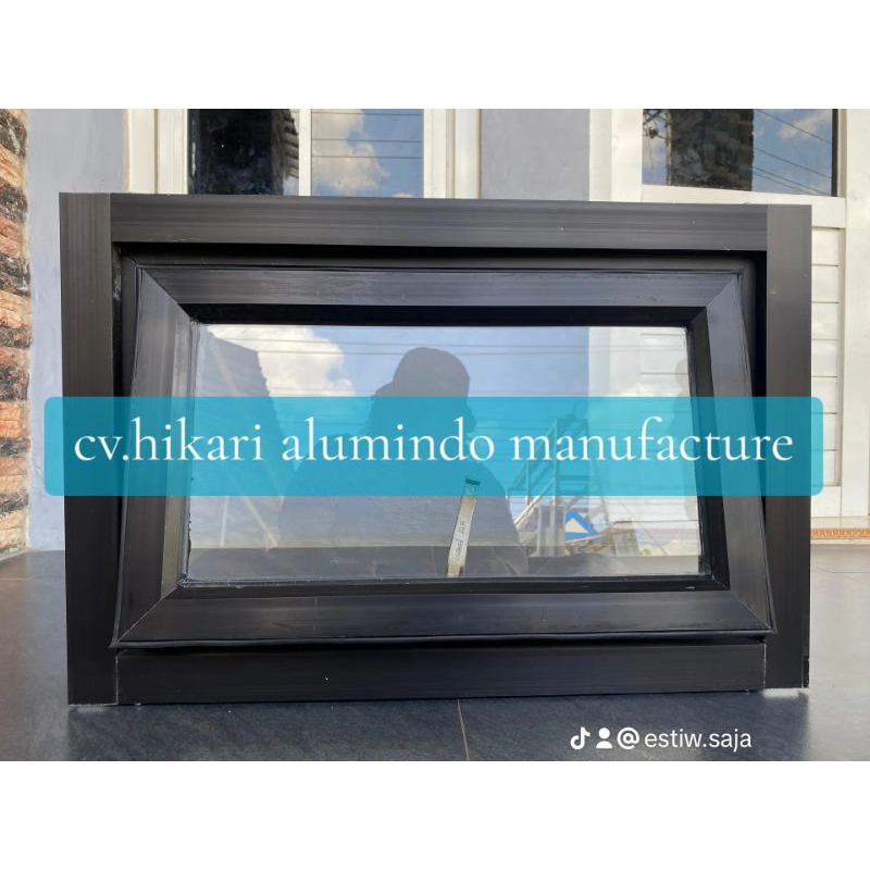 Jual JENDELA ALUMINIUM BOVENLI CASEMENT 40cmx60cm,,40cmx100cm COKLAT ...