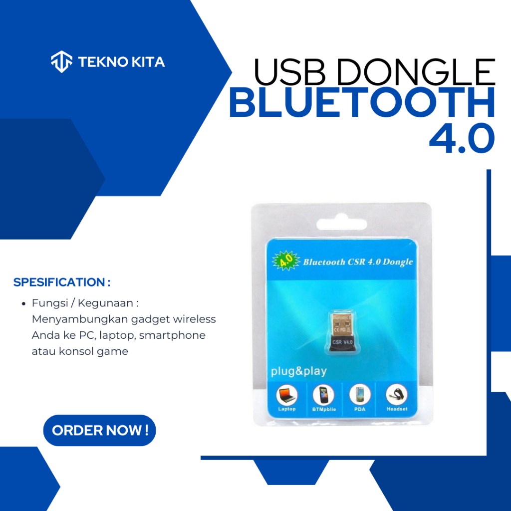 Jual USB BLUETOOTH RECEIVER PLUG AND PLAY V4.0 COCOK UNTUK LAPTOP,HP ...