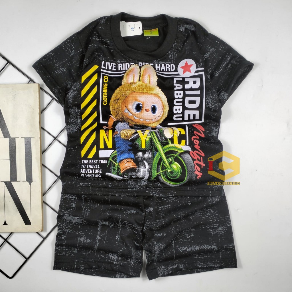 Jual IDC Setelan Baju Anak Laki-laki Labubu Viral Trendy Lucu | Shopee ...