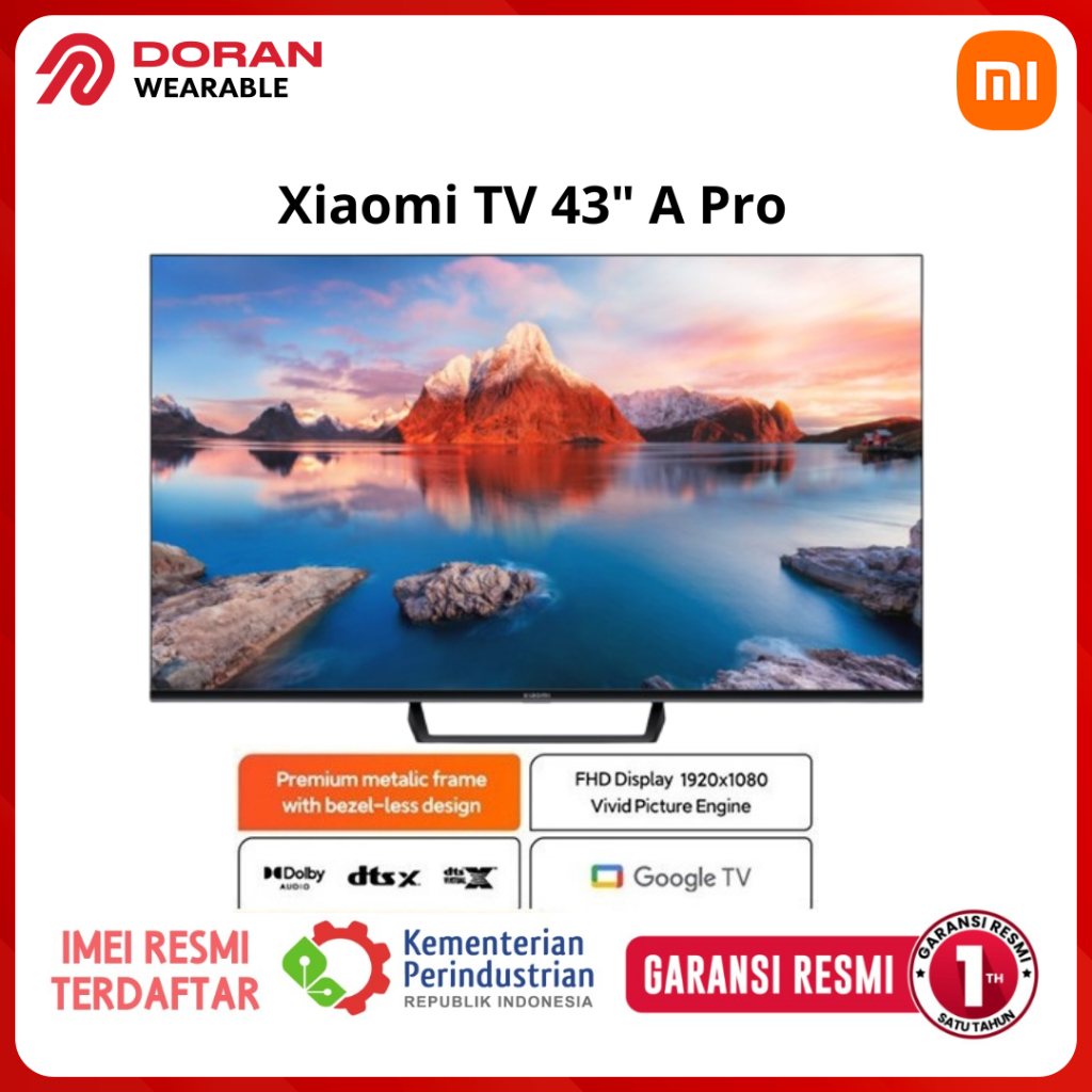 Jual Xiaomi Mi TV 43" A Pro Series UHD SmartTV - Google TV Xiaomi A Pro ...