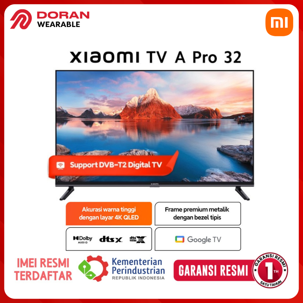 Jual Xiaomi TV 32" A Pro Series - Xiaomi 32 Inch - TV 32A Pro - A32 Pro ...