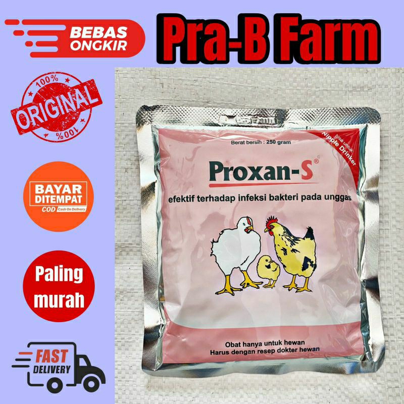 Jual PROXAN-S 250 GRAM MEDION obat ayam obat unggas batuk pilek muka ...