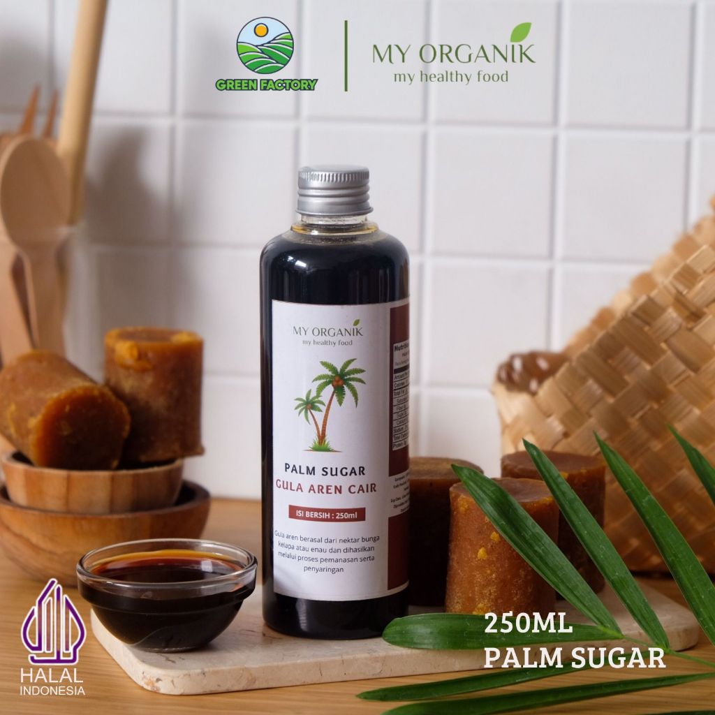 Jual My Organik Aren cair 250ml Gula Aren Cair Liquid Palm Sugar Powder ...