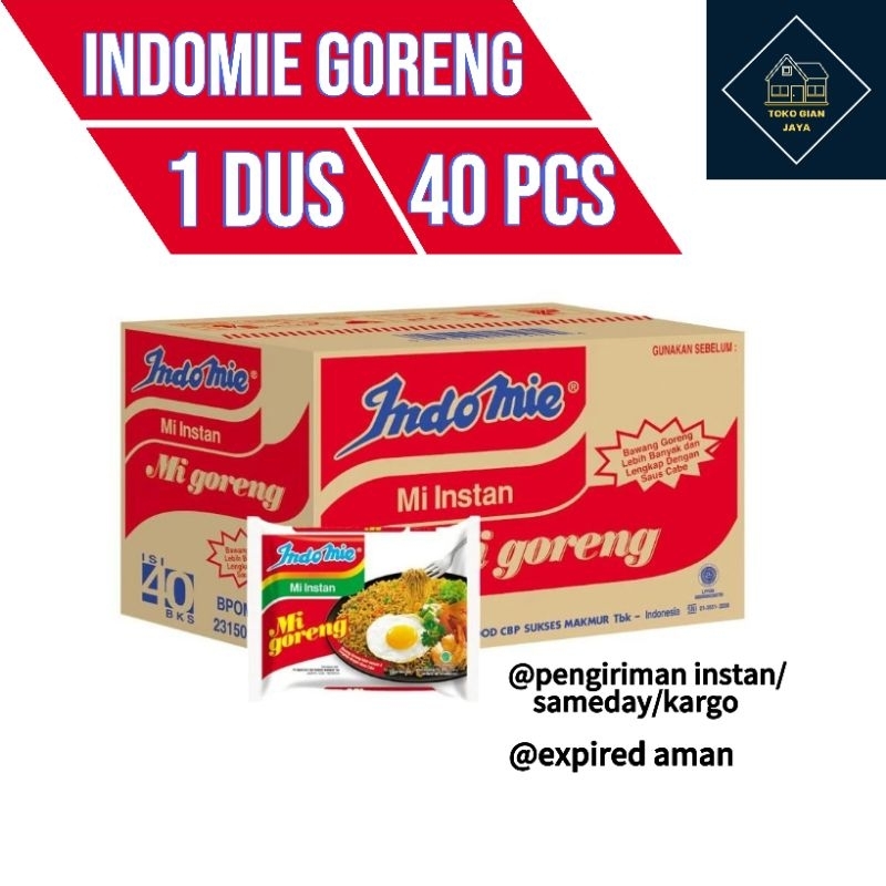 Jual indomie goreng mie goreng all varian rasa promo 1 dus (isi 40pcs ...