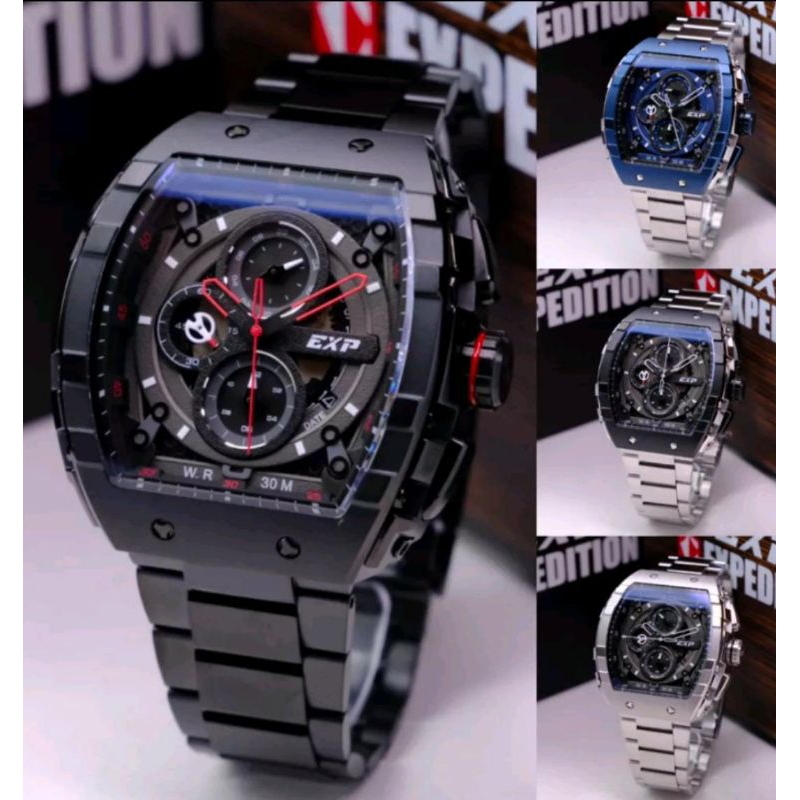 Jual EXPEDITION E 6782 JAM TANGAN PRIA ANALOG CHRONOGRAPH RANTAI ...