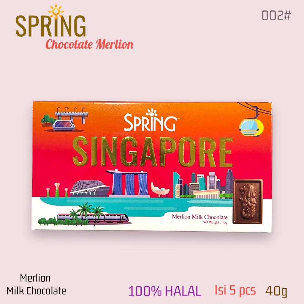 Jual READY STOCK Coklat Box Singapore Merlion Shape ( Spring ) 40gram ...