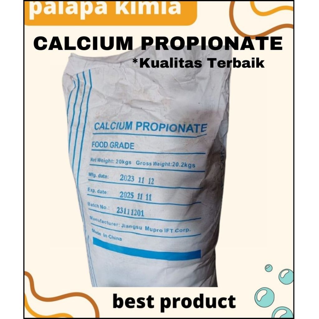 Jual CALSIUM PROPIONAT//KALSIUM PROPIONAT//PENGAWET MAKANAN//1 KG DAN ...