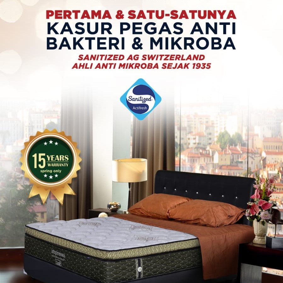 Jual Kasur Impressa Pocket Spring Bed Latex ELITE SERENITY 120, 160 ...