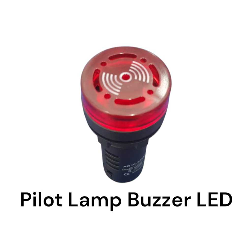 Jual Pilot Lamp Buzzer LED 22mm 220v Flash Buzzer APT AD16-22SM | Shopee Indonesia