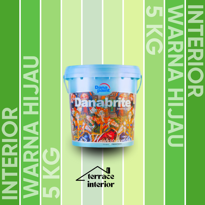Jual Cat Tembok Interior Danapaint Danabrite Warna Hijau 5 Kg | Shopee ...