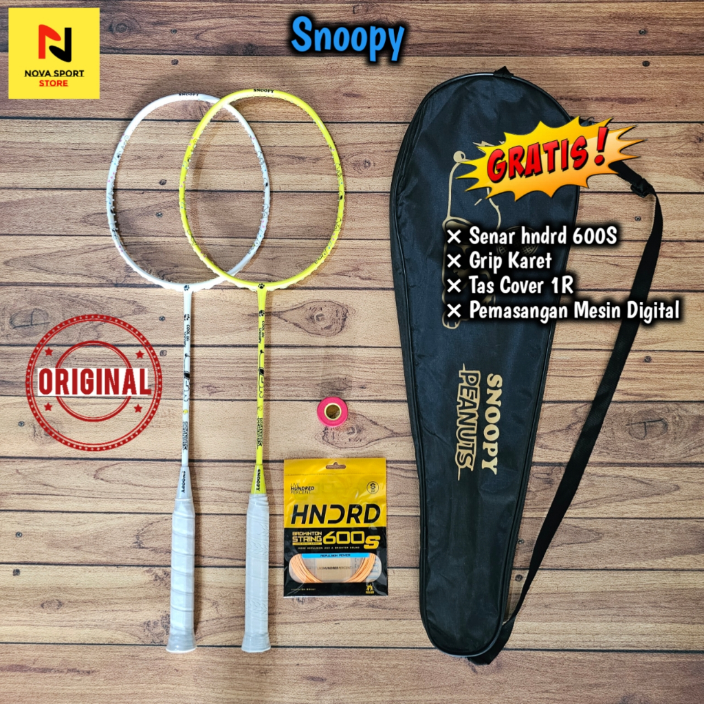 Jual Raket Badminton Snoopy Peanuts | Shopee Indonesia