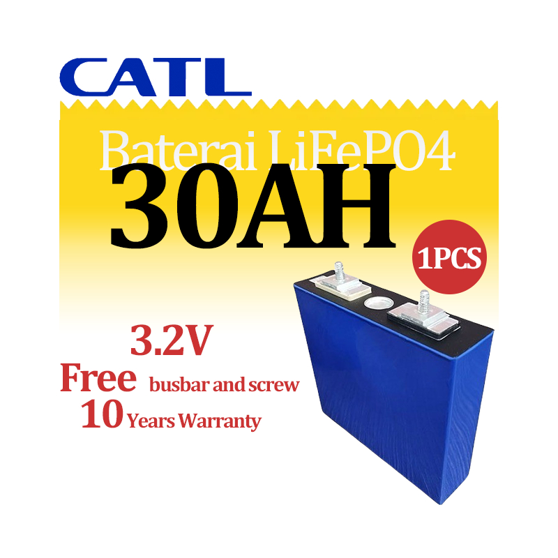 Jual 【30AH】 baterai lifepo4 3.2v battery CATL with busbar and screw | Shopee Indonesia