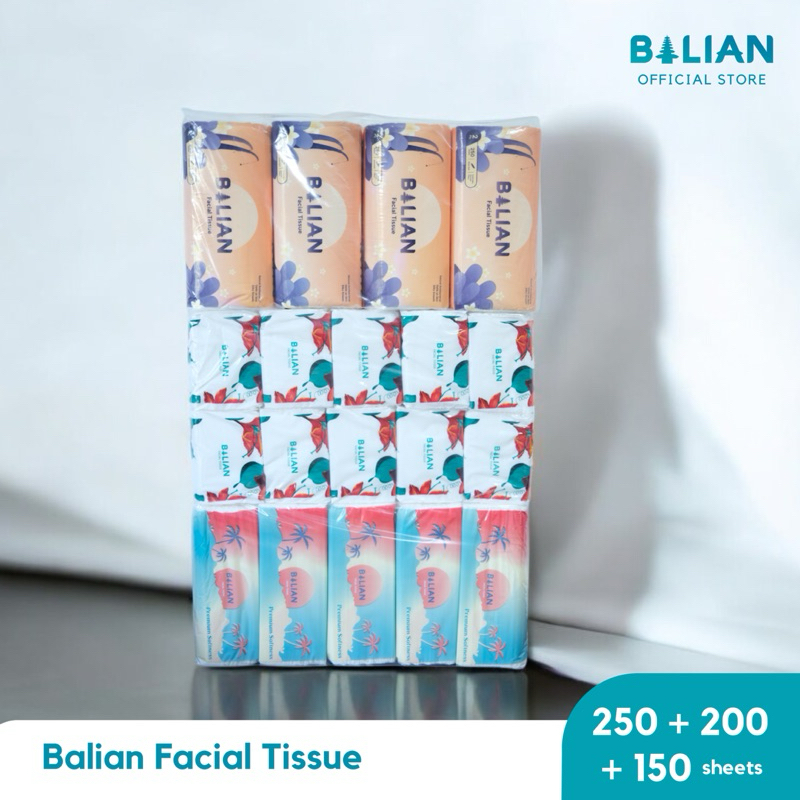 Jual Tisue BUNDLE [250s X 4pcs] [200s X 5pcs] [150s X 10pcs] / Balian ...