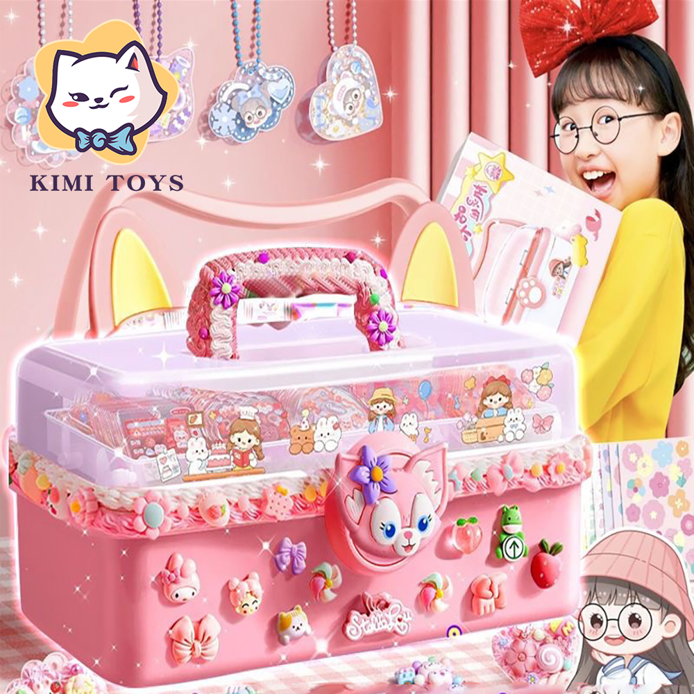 Jual Kimi toys DIY Gantungan Kunci Deco Cream krim Guka Set Stiker ...