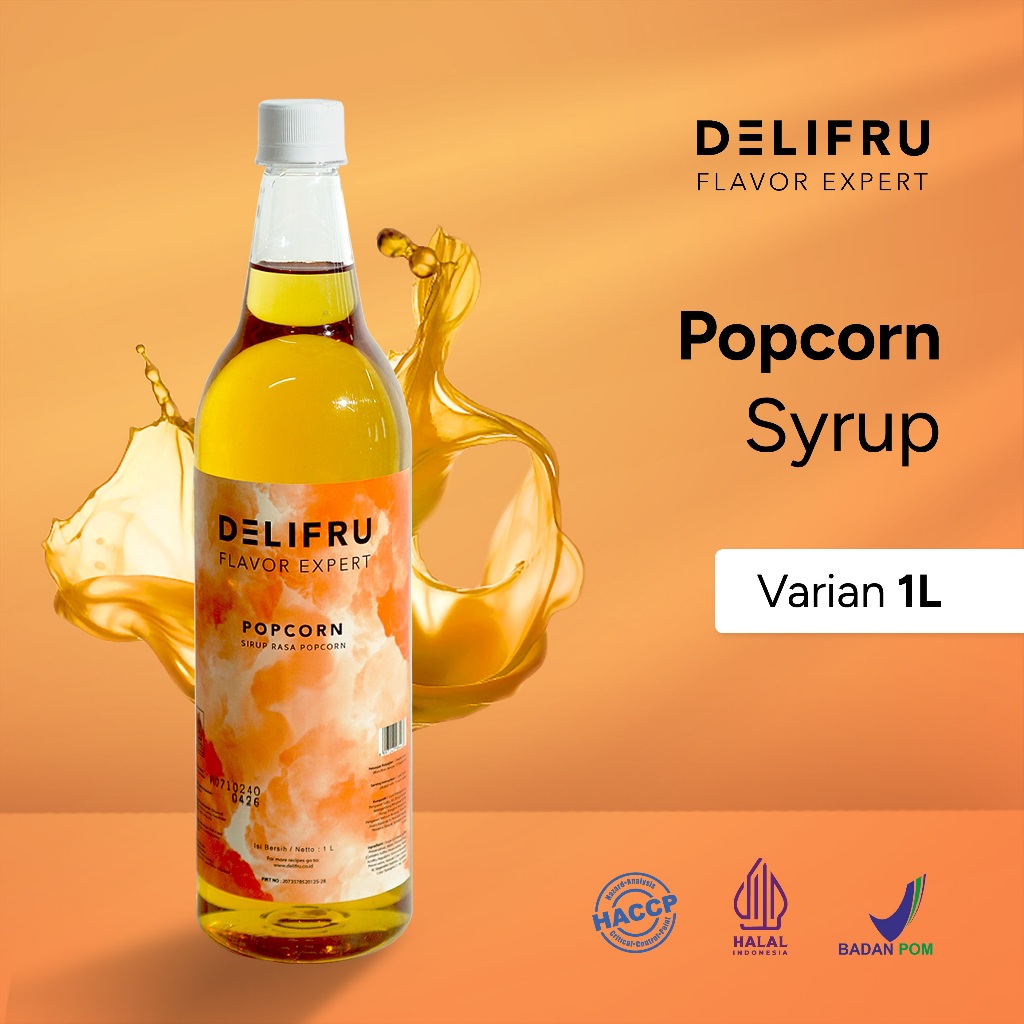 Jual Syrup Pop Corn Delifru 1 Liter - Sirup Popcorn Premium | Shopee ...