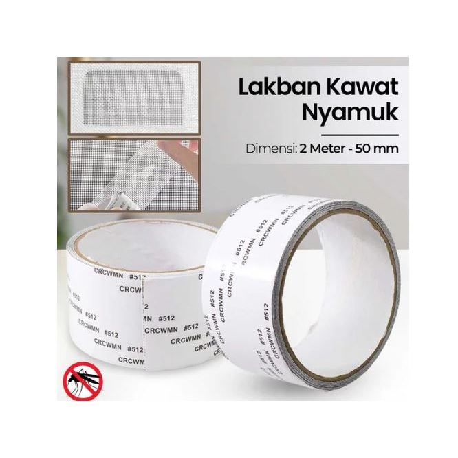 Jual Lakban Tambalan Penutup Lem Perekat Kawat Nyamuk Berlubang Bolong ...