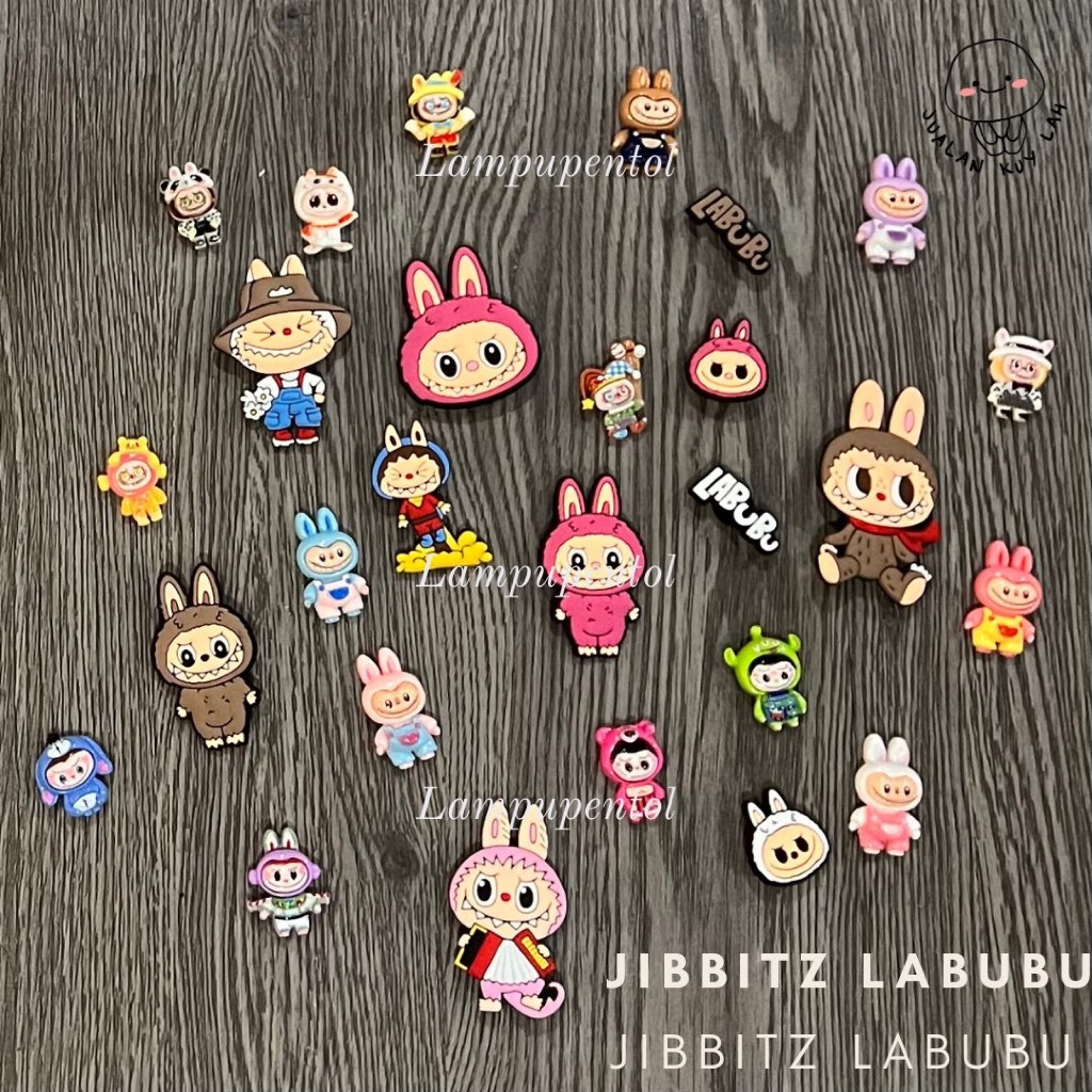 Jual LABUBU JIBBITZ Aksesoris Sepatu Crcs Jibbitz Charms Pin Sandal ...