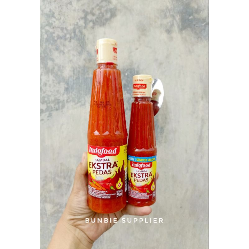 Jual Saos Indofood Sambal Extra Pedas Botol 275ml / 135ml (Botol ...