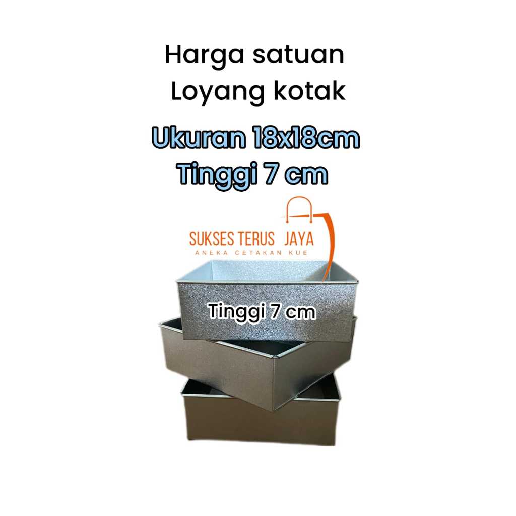 Jual HARGA SATUAN LOYANG KOTAK LOYANG SEGI EMPAT UKURAN 18X18 CM TINGGI ...