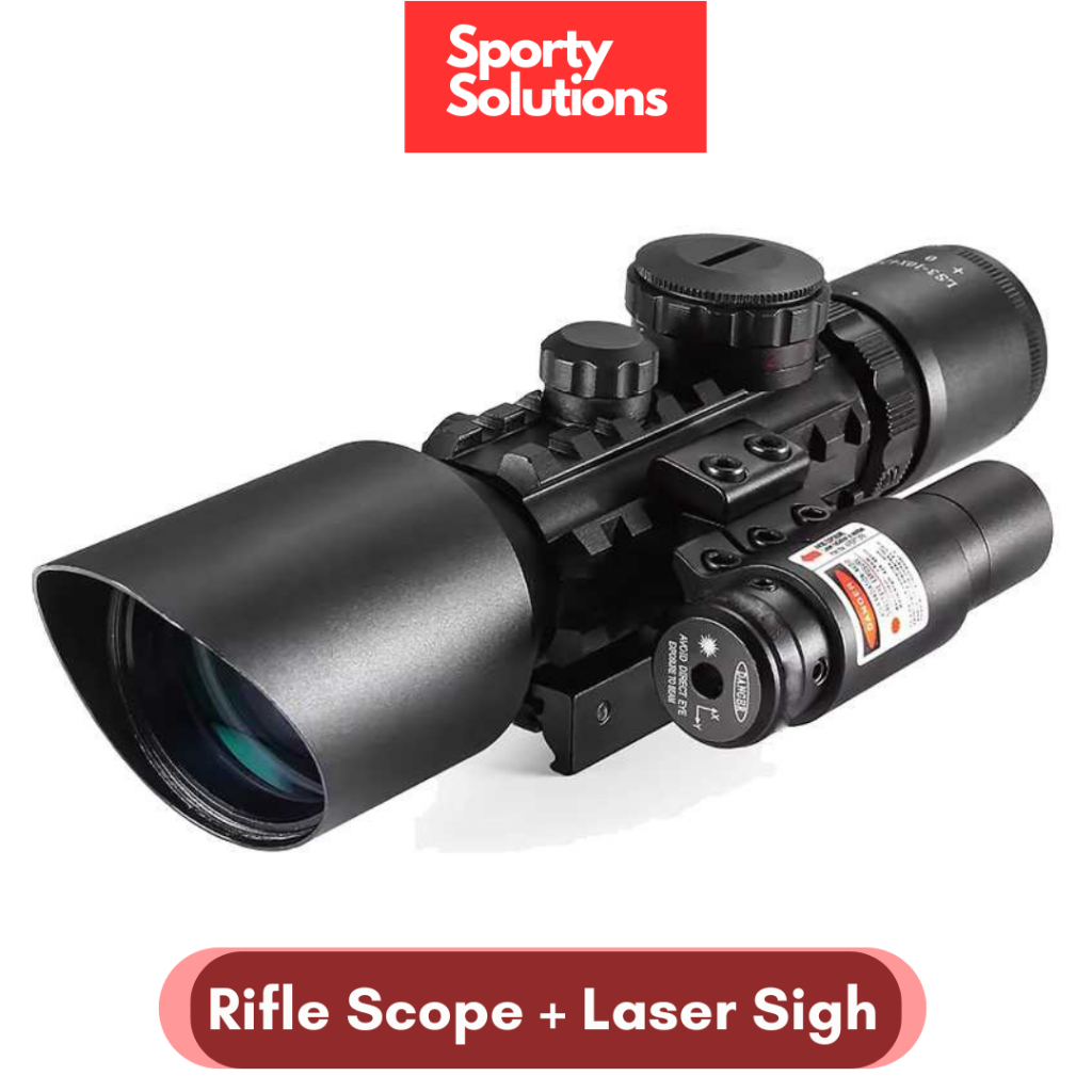 Jual Telescope Rifle Scope + Laser M9 3-10x42 | Shopee Indonesia