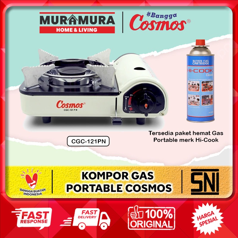 Jual [BISA COD] Kompor Gas Portable Camping COSMOS CGC-121 PN Garansi Original Murah | Shopee ...