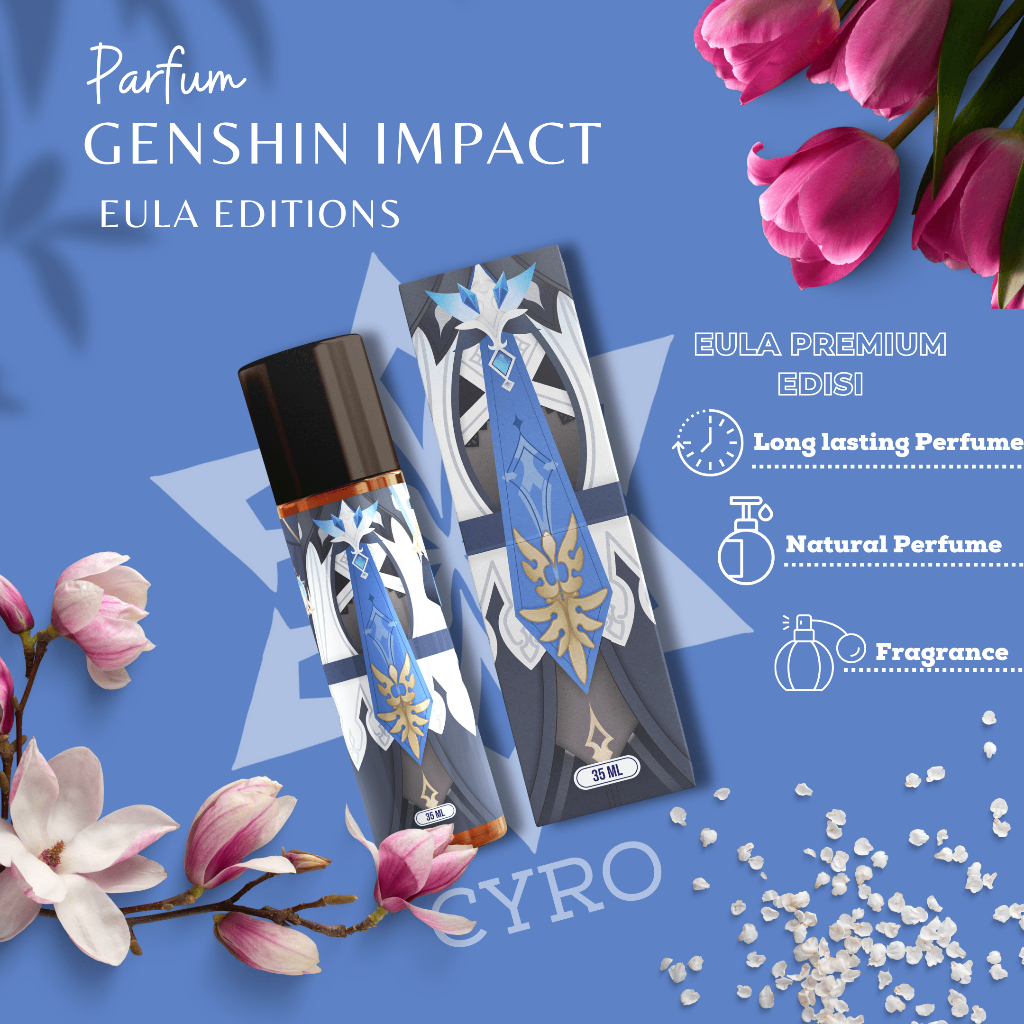 Jual Parfum Wanita Murah Genshin Impact Eula Edition 35ML Aroma Wangi ...