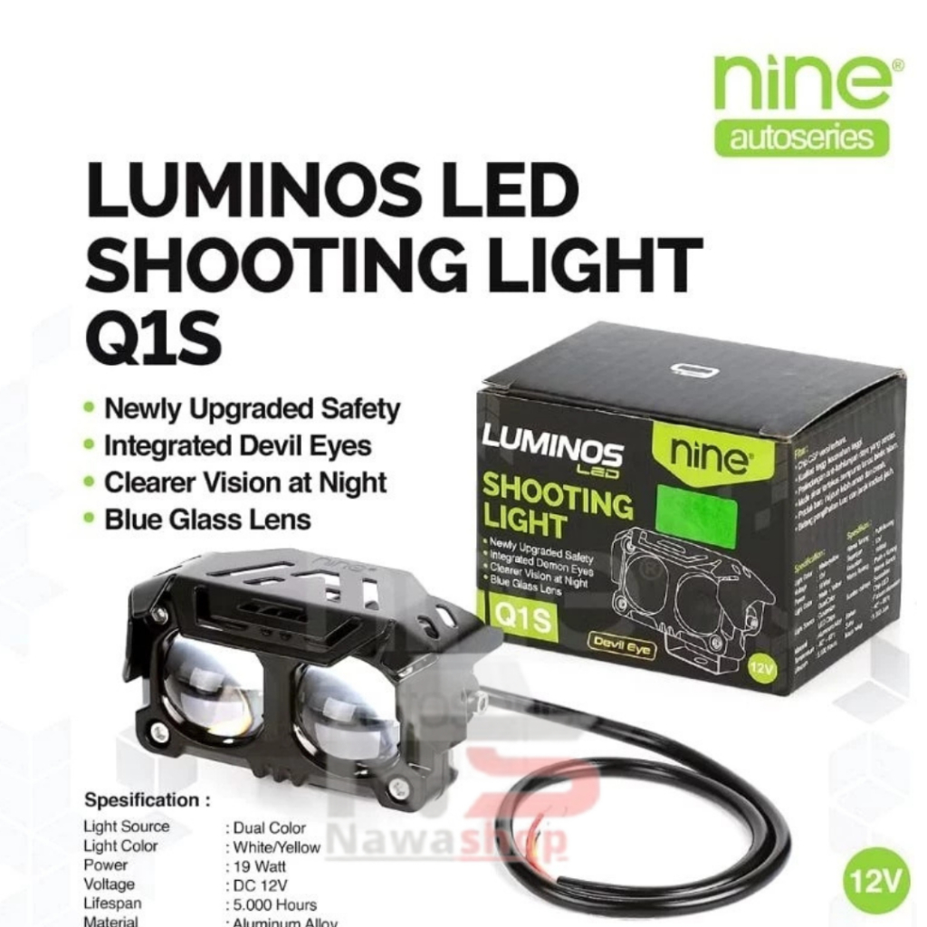 Jual LUMINOS NEW SHOOTING LIGHT Q1S 2 MATA 2 WARNA LOW PUTIH HIGH ...
