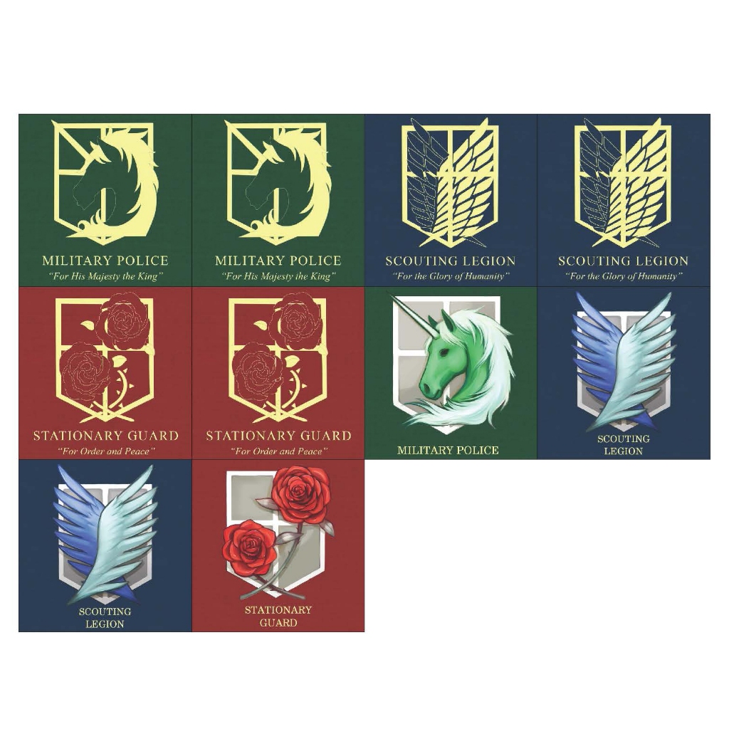 Jual MINI STIKER ATTACK ON TITAN CHROMO (ISI : 10 PCS) WIBU STICKER ...