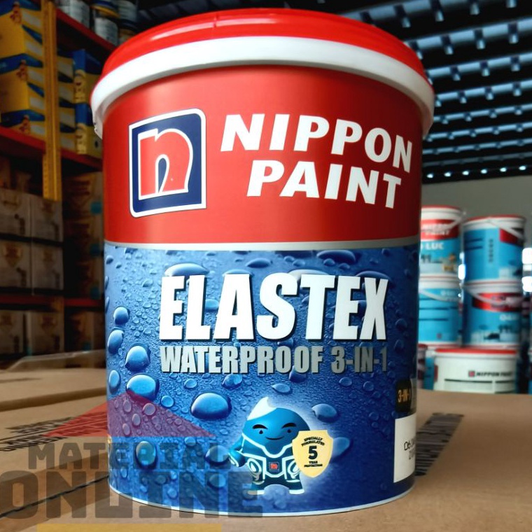 Jual Sekarang Meriah Nippon Elastex Waterproofing Cat Tembok Beton Genteng Pelapis Bocor 1 Kg ...
