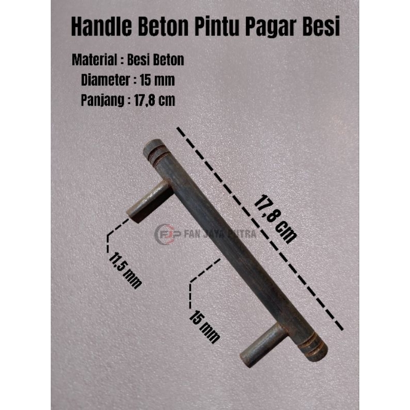 Jual Handle Bubut Pintu Pagar Besi | Handel Bubut Beton Pintu Besi ...
