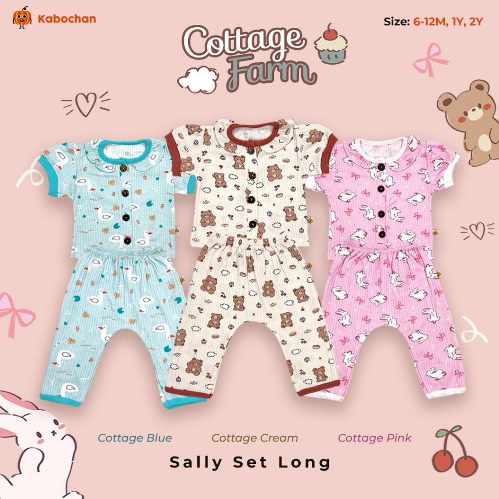 Jual KABOCHAN SALLY LONG SET SETELAN LENGAN PENDEK KANCING DEPAN CELANA ...