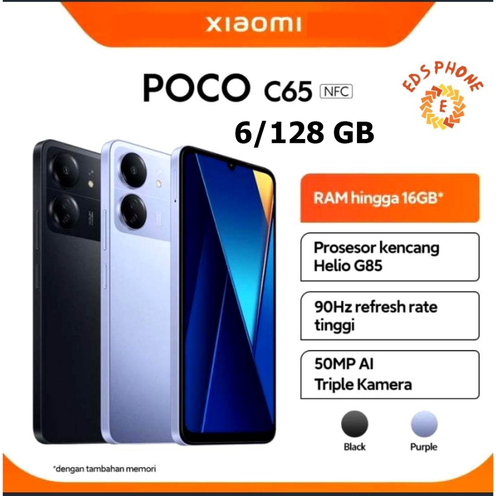 Jual POCO C65 6/128 GB GARANSI RESMI NO REEPACK | Shopee Indonesia