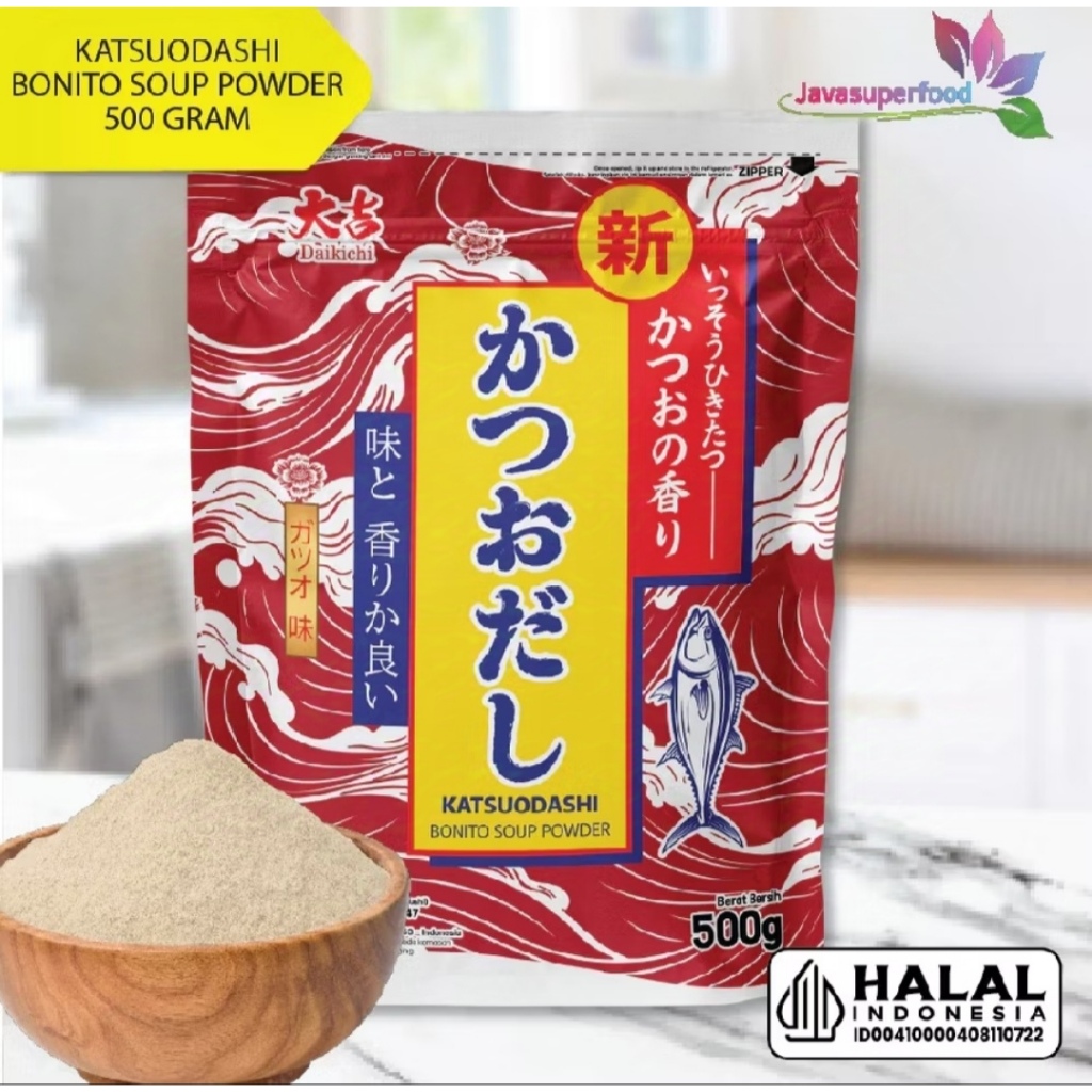 Jual Bubuk Ikan Bonito Kering - Daikichi Katsuodashi Bonito Soup Powder ...