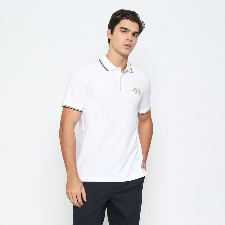 Jual ARNOLD PALMER Polo Shirt Pria Putih Dengan Detail Logo - P-CGBA02 ...
