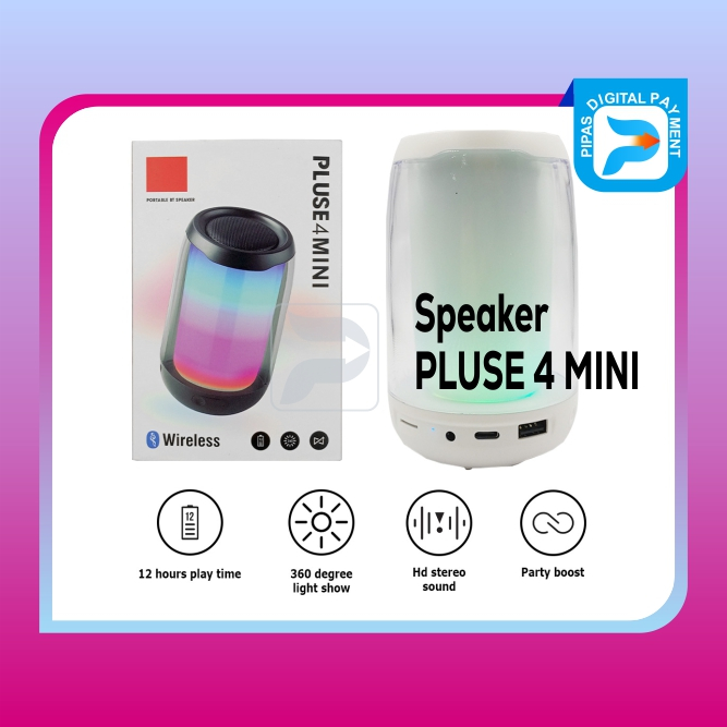Jual Speaker PLUSE 4 MINI Wireless Bluetooth | Shopee Indonesia