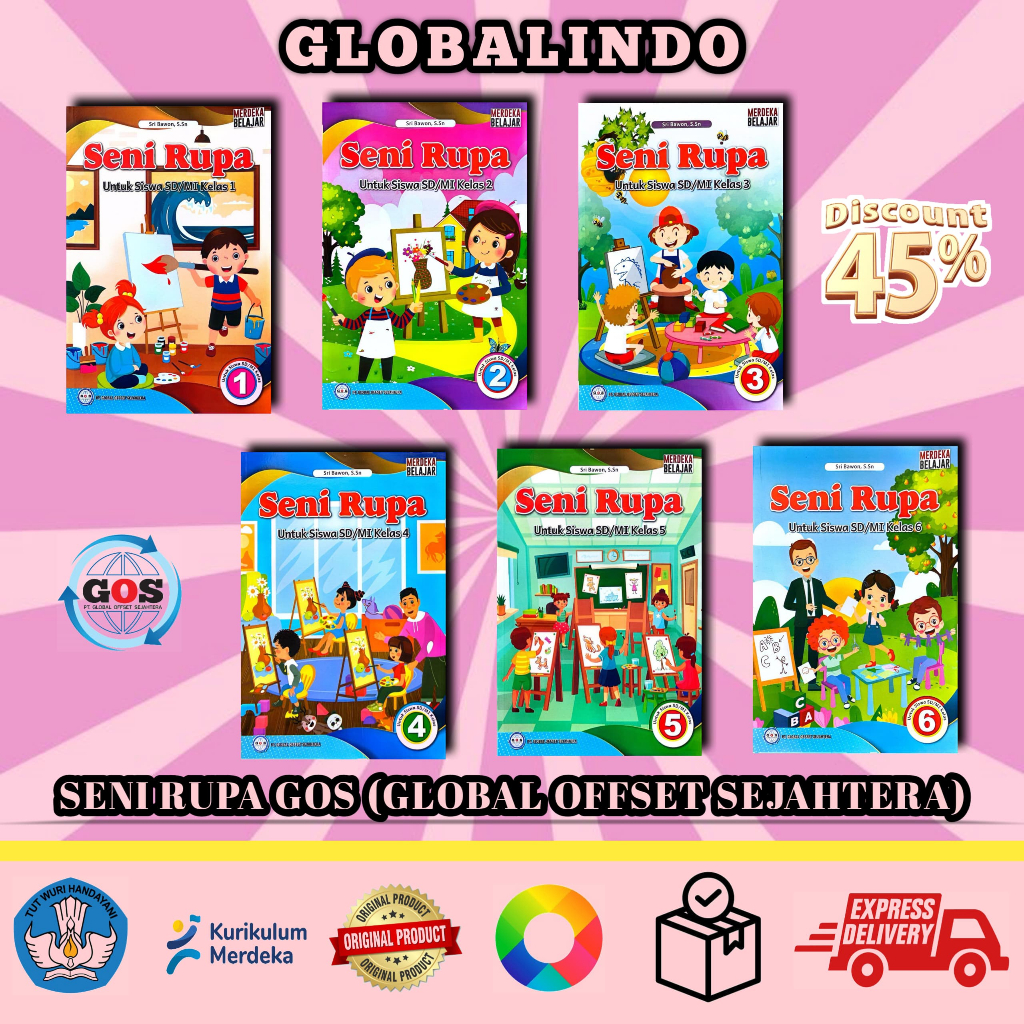 Jual Buku Siswa Pendamping SENI RUPA Kelas 1,2,3,4,5,6 SD/MI Kurikulum Merdeka GOS ( Global ...