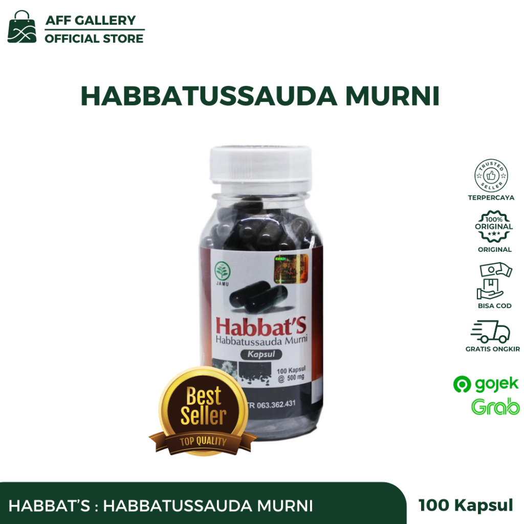 Jual Habbats 100 Kapsul | Habbatusauda Serbuk Murni | Habbat's ...
