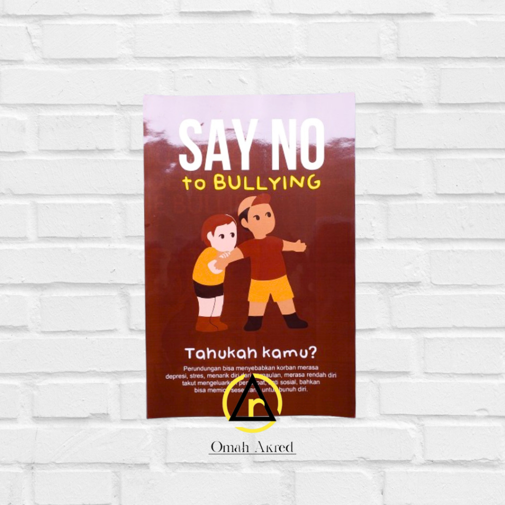 Jual Stiker Say No To Bullying - Tahukah Kamu - Stiker Perundungan ...