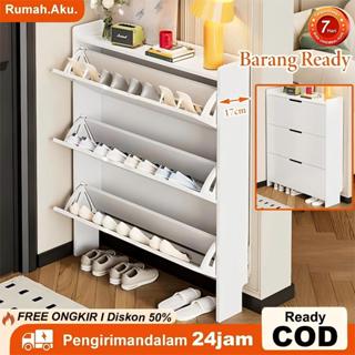 Jual Rak Sepatu Susun Tertutup Lemari Sepatu Kayu Rak Sepatu Dinding ...