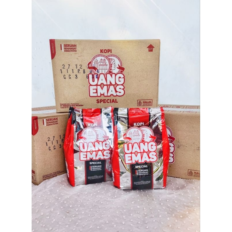 Jual Kopi Uang Emas 1kg 1 DUS ISI 5 KG / PCS ( KARTONAN ) | Shopee ...