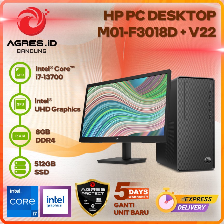 Jual HP PC M01 F3018D I7 13700 8GB 512GB + 21.5" MONITOR G5 V22VE | Shopee Indonesia