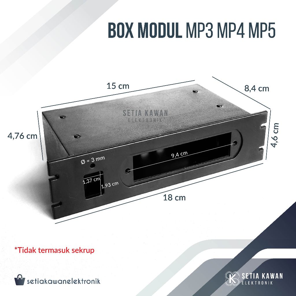 Jual Box Panel Modul USB Kit MP3 MP4 MP5 Bluetooth Wadah Casing Kotak ...