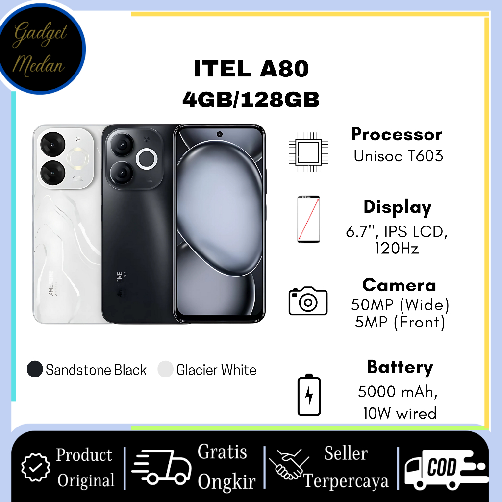Jual Itel A80 4GB/128GB Garansi Resmi | Shopee Indonesia