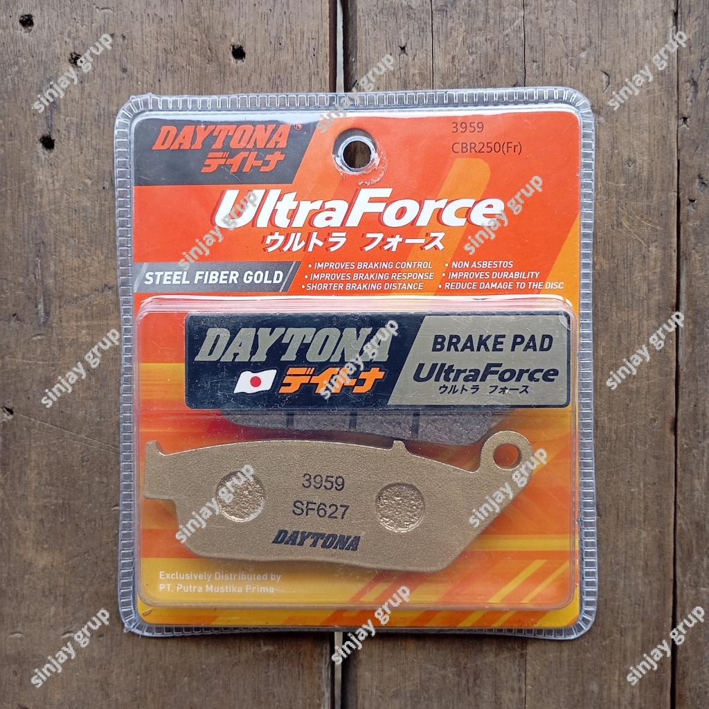Jual Daytona Ultra Force Gold Kampas Rem Depan CBR250RR CBR 250RR Asli ...