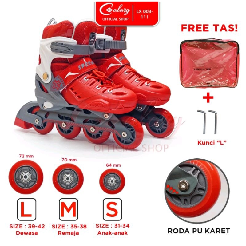 Jual Sepatu roda Speed PU (roda karet ) | Shopee Indonesia