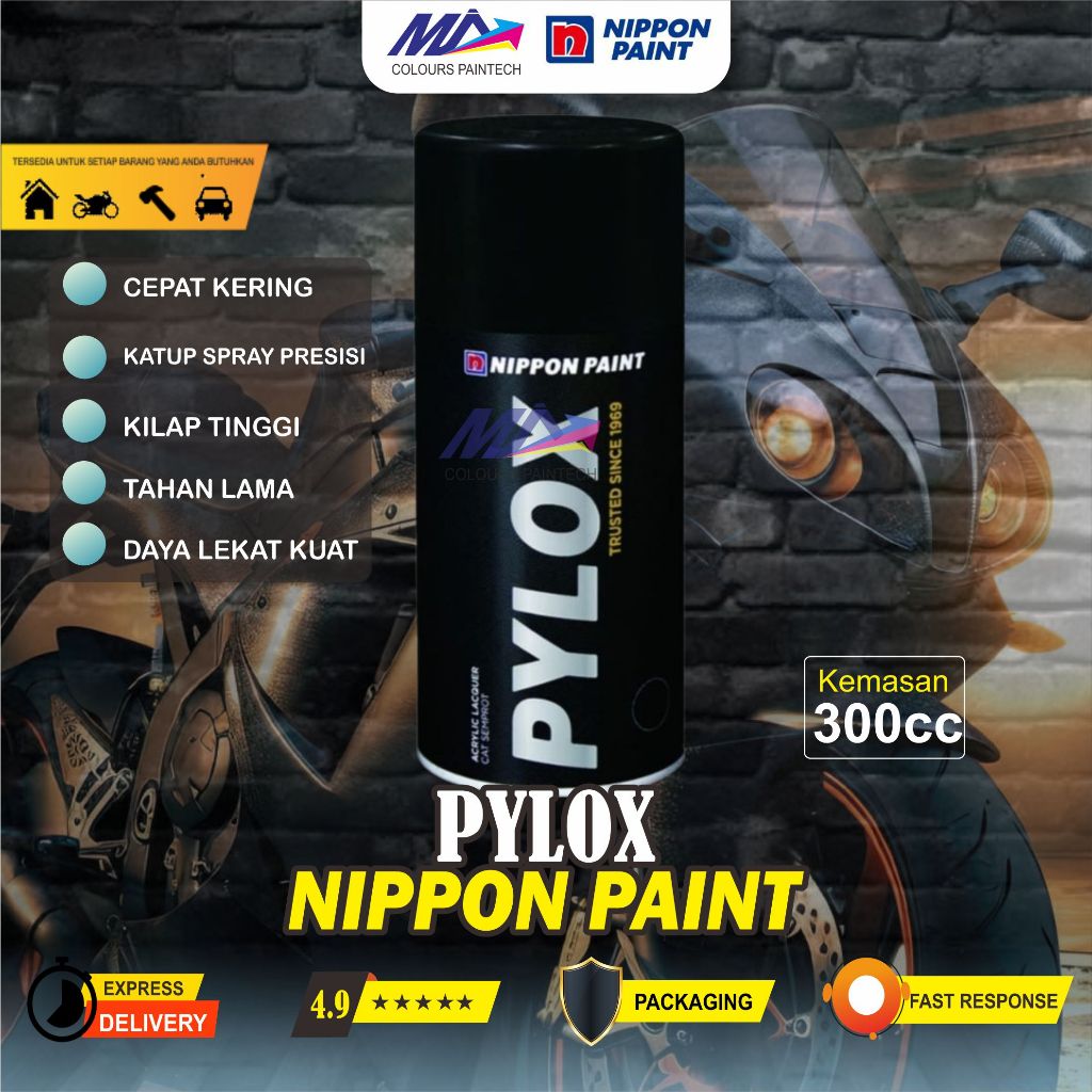 Jual Pylox PIlox piloks ASLI Nippon Paint 300 cc Besi Plastik Kayu - PYLOX 300CC | Shopee Indonesia