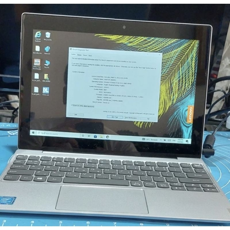 Jual lenovo Tablet, Touchscreen, Intel Atom x5-Z8350, Ram 4Gb ssd 128gb ...