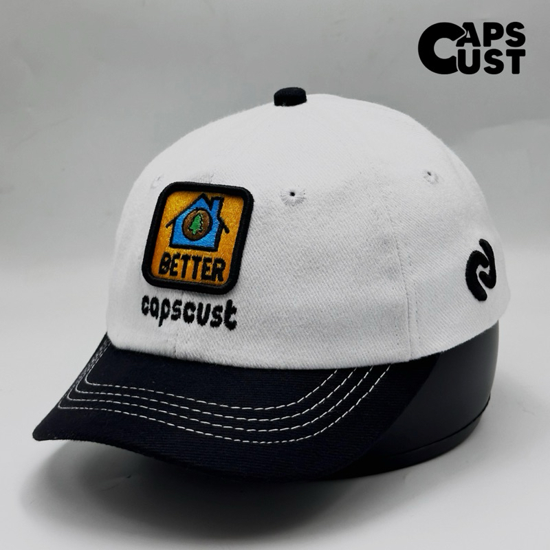 Jual CAPS - TOPI CAPSCUST VISOR PENDEK BETTER WHITE BLACK | Shopee ...