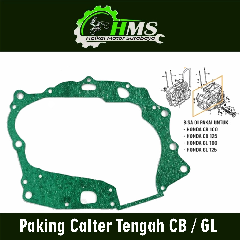 Jual Paking Calter Tengah CB / GL - Gasket Packing Peking Crankcase Rengkes Perpak Kalter Bak ...