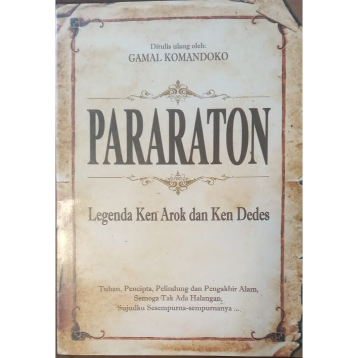 Jual Buku PARARATON: Legenda Ken Arok dan Ken Dedes - ditulis ulang ...